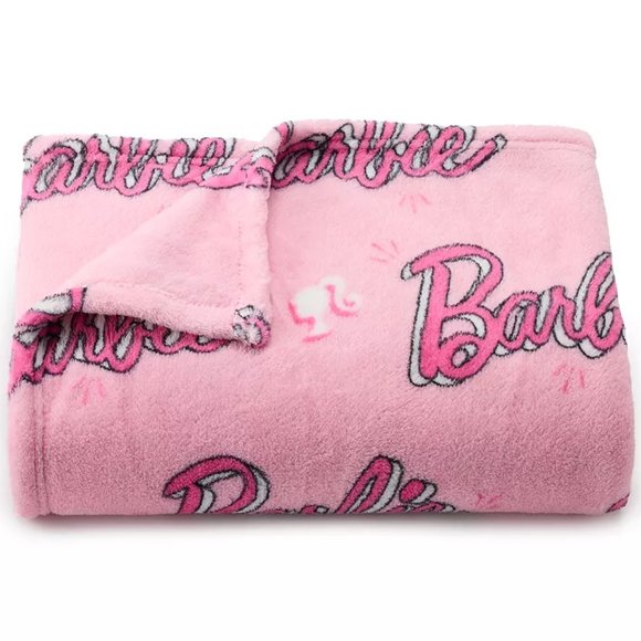Barbie | Bedding | Barbie Plush Throw Blanket Pink Nwt | Poshmark